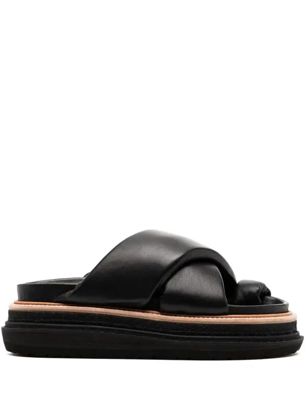 Sacai Multiple Sole Sandals In Black - 32% Off | Editorialist