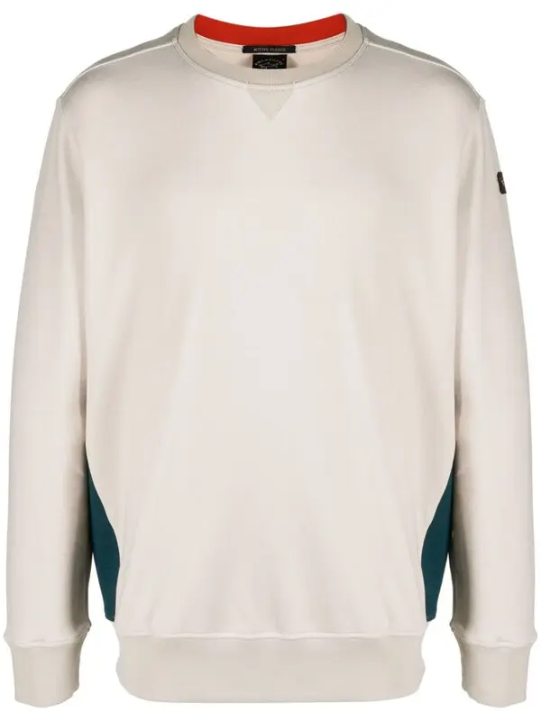 Paul Shark Graphic-Print Jersey Sweatshirt In Neutrals 23% Off