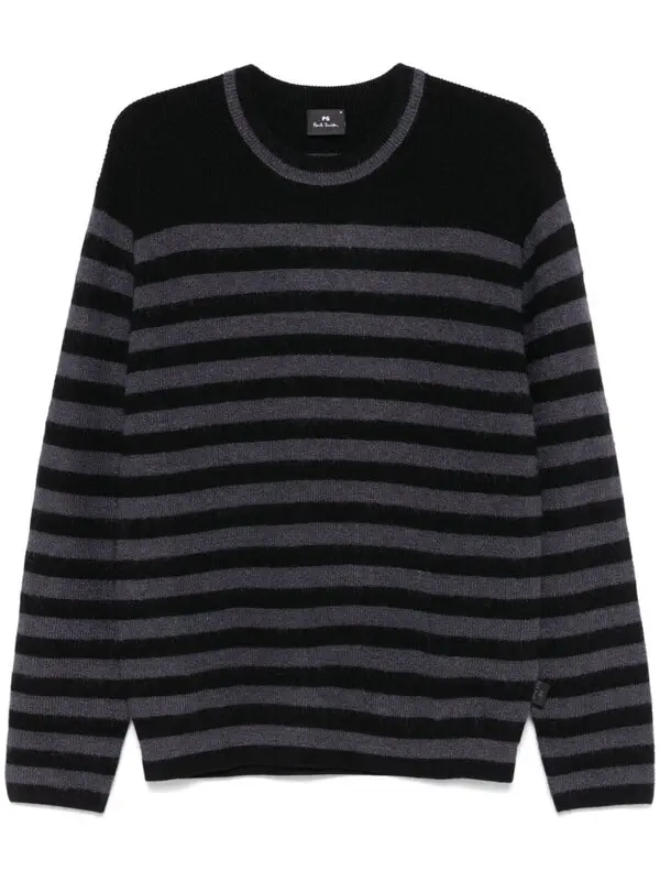 Paul Smith Striped Wool Blend Sweater
