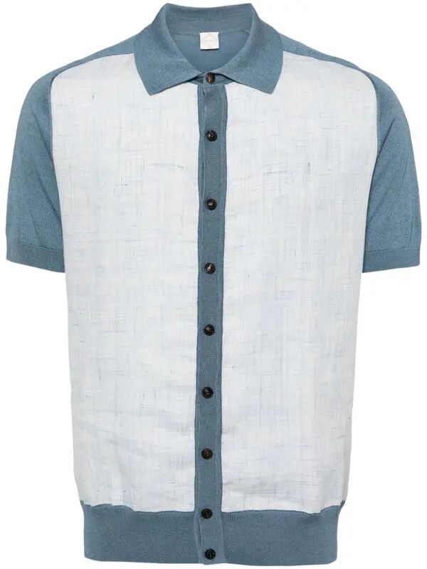 Pal Zileri Knitted-panel Shirt