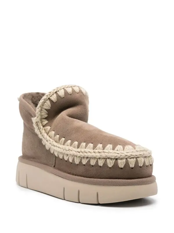Mou Eskimo Bounce Ankle Boots - Grey