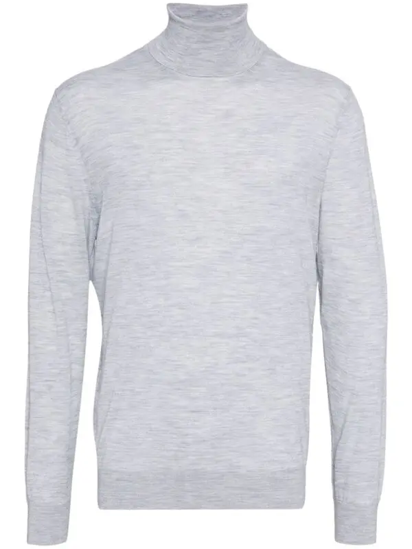 CRUCIANI Turtleneck Jumper - Grey