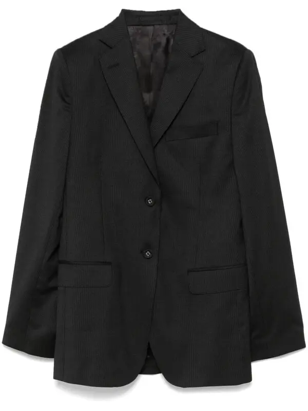 Officine Générale Charlene Pinstripe Jacket - Black