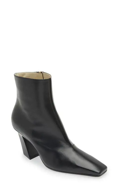 Bottega Veneta Lewis Slant Heel Bootie - 1000 Black