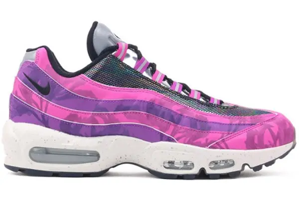 Nike Air Max 95 Premium Hong Kong - Flame Powder/metallic Silver/bright Purple