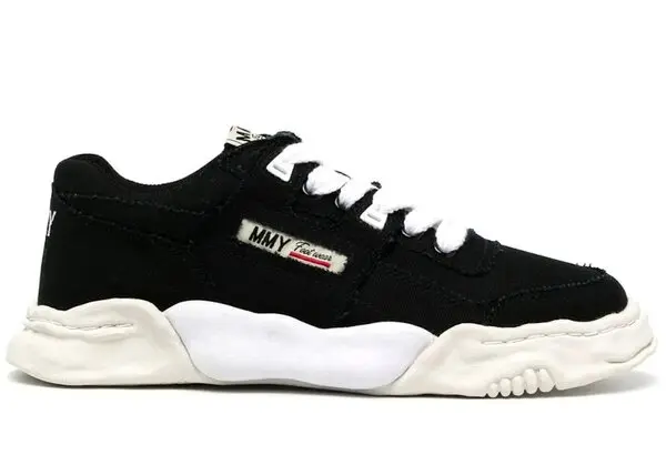 Mihara Yasuhiro Parker Og Sole Cow Canvas Low - Black