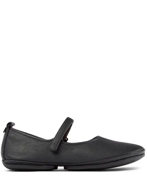 Camper Right Nina Leather Ballet Flats - Black