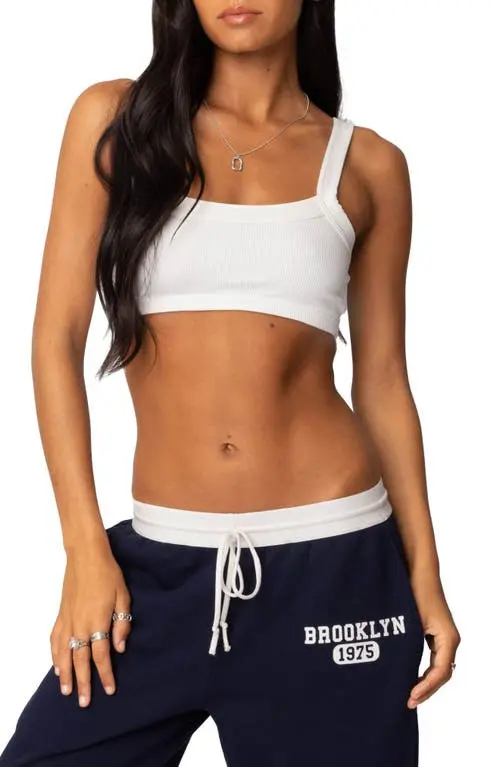 EDIKTED Sariah Ribbed Crop Top