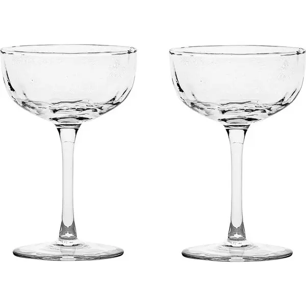 JULISKA Puro Set Of 2 Cocktail Coupes - Clear