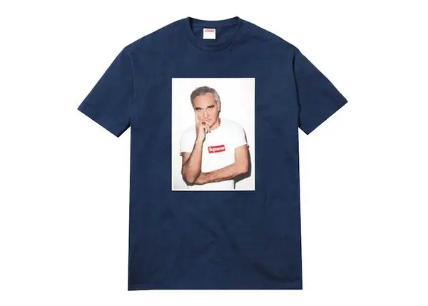 Supreme Morrissey Tee Shirt - Navy Blue