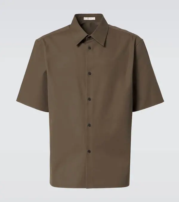 THE ROW Patrick Cotton Shirt - Green