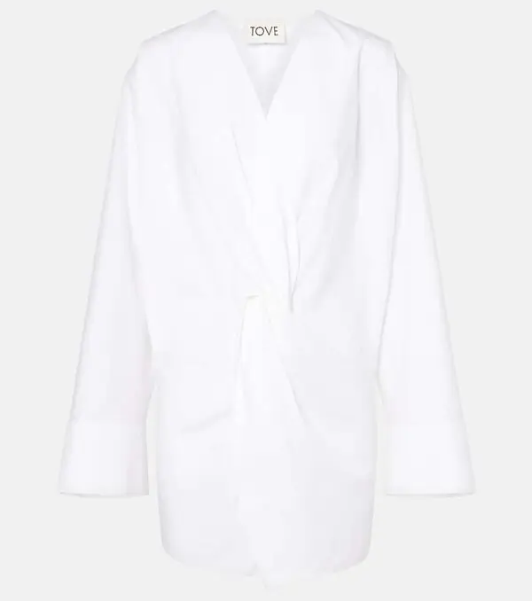 Tove Destry Gathered Cotton Poplin Top