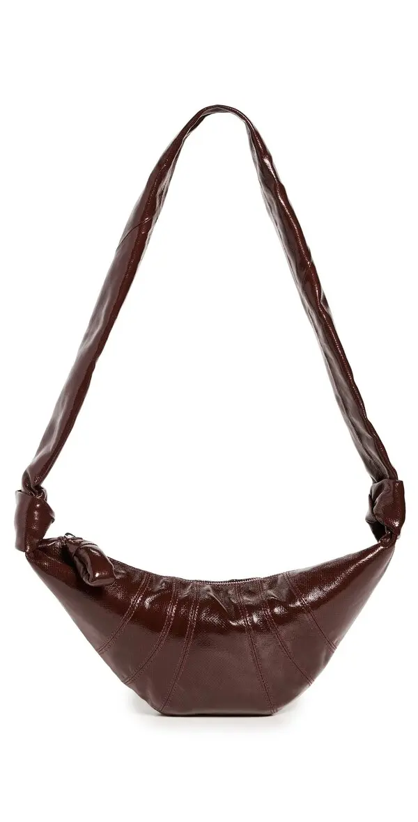 LEMAIRE Small Croissant Bag - Chocolate Fondant