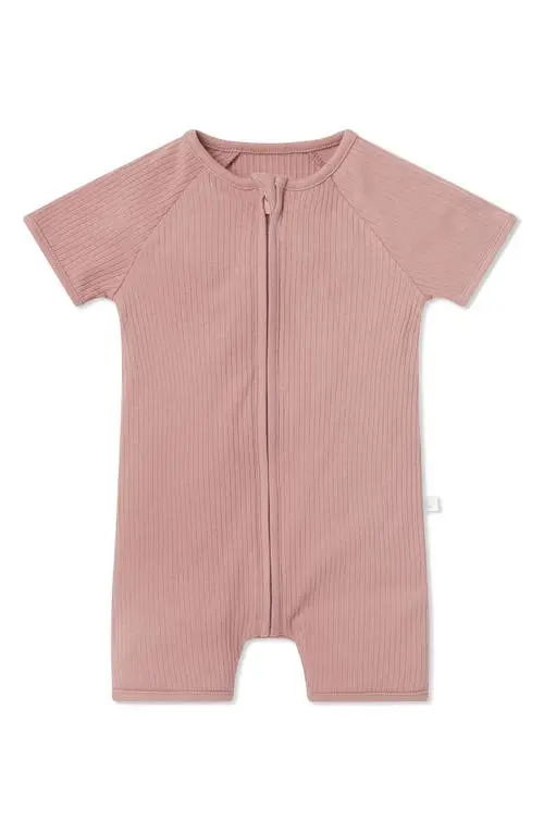 MORI Rib Romper - Ribbed Rose
