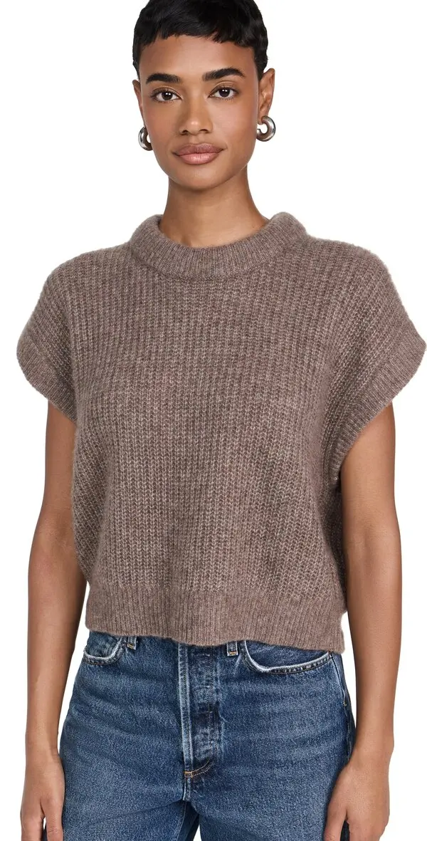 APIECE APART Oliva Cashmere Vest - Hazelnut