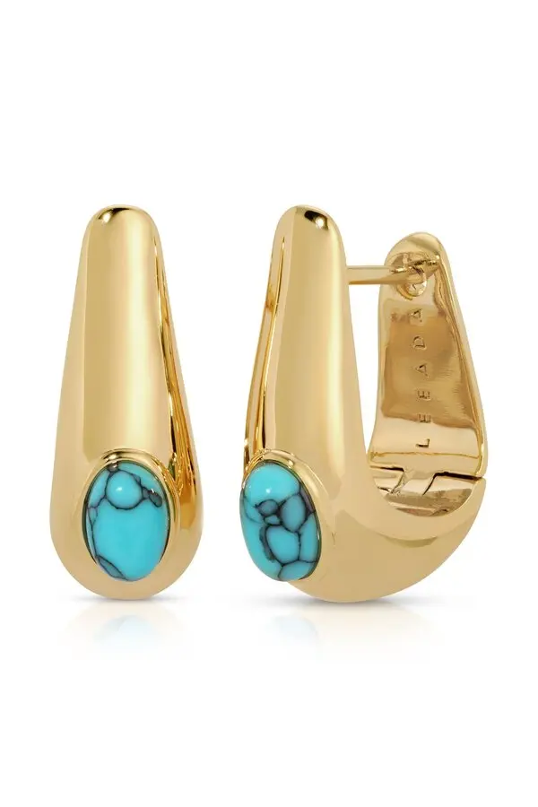 LEEADA Reve Gem Hoops - Gold