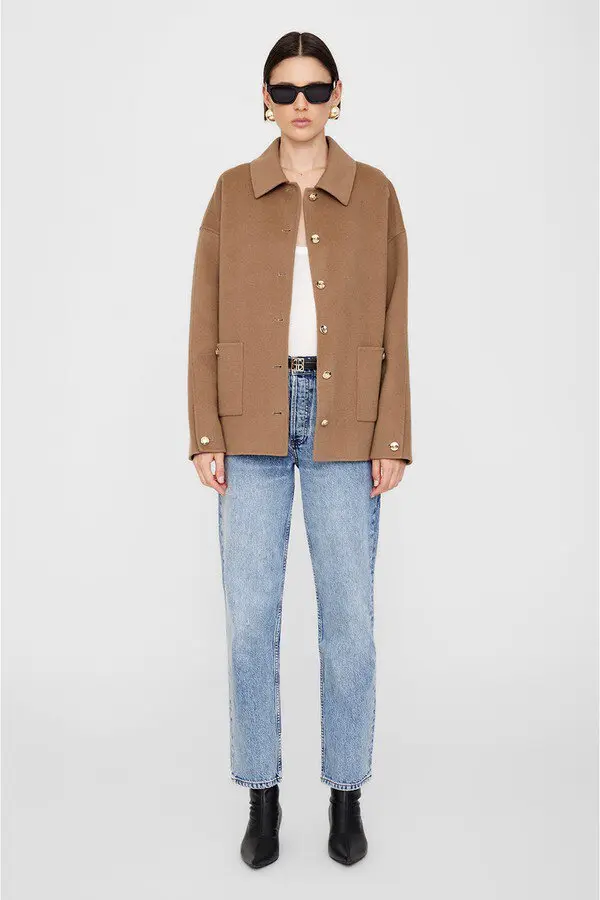 ANINE BING Luca Camel Jacket - Gold