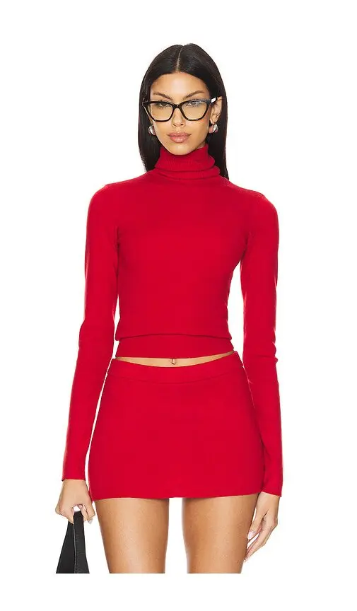 Frankies Bikinis Milo Cloud Knit Turtleneck Sweater