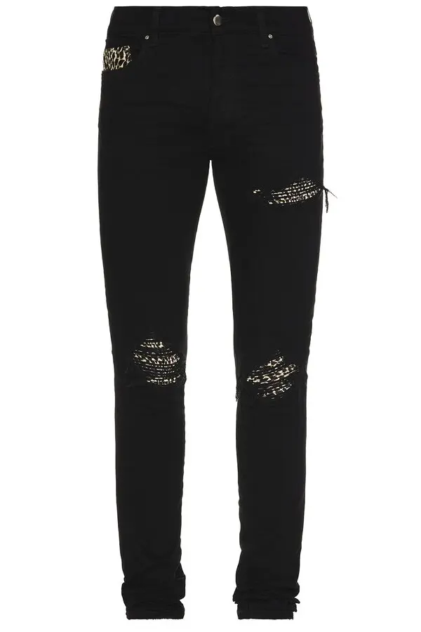 Amiri Leopard Mx1 Jeans - Black Od