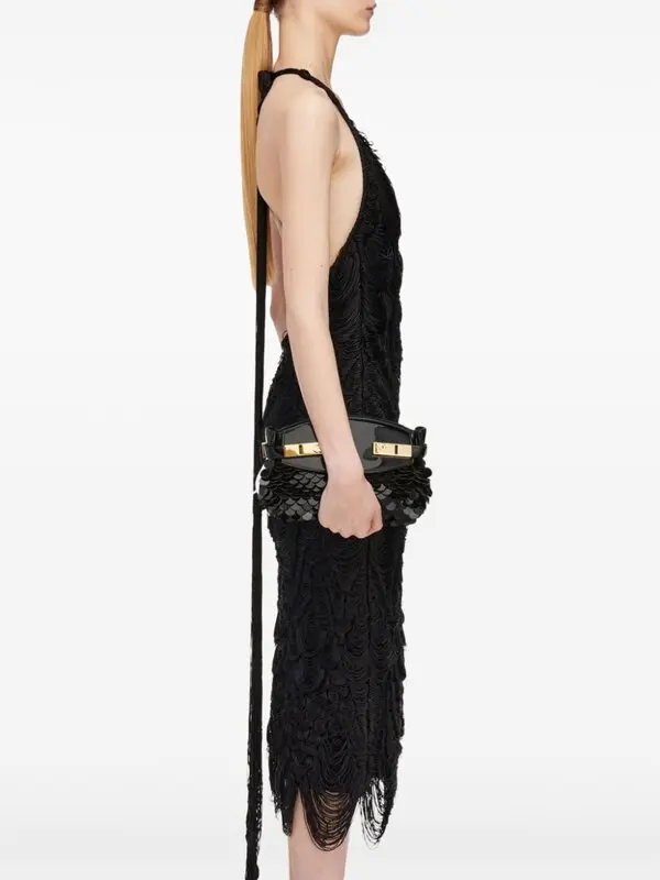 FERRAGAMO Small Hug Clutch - Black