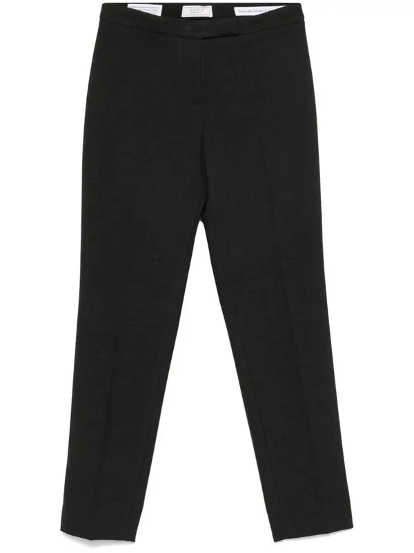 Peserico Pressed-crease Cropped Trousers