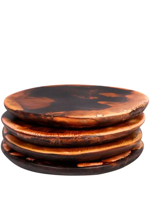 Dinosaur Designs Distressed-effect Coasters - Brown