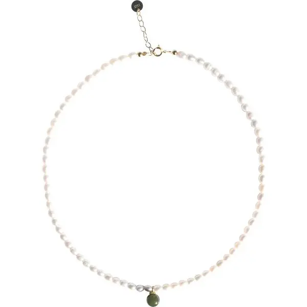 SEREE Belle Pearl And Jade Choker