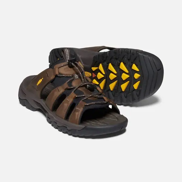 Buy Keen Targhee Iii Leather Slide Sandal - Bison/mulch At 34% Off ...