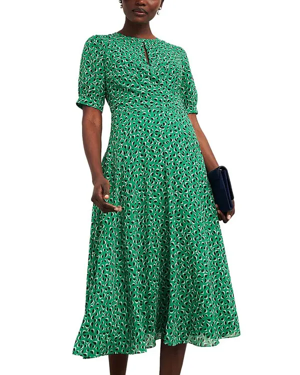 HOBBS LONDON Bridget Printed Midi Dress