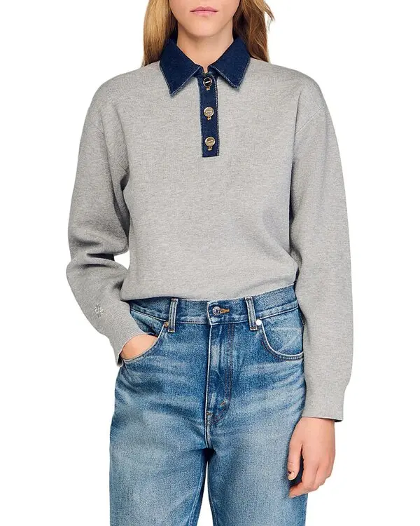 Sandro Damien Sweater - Grey