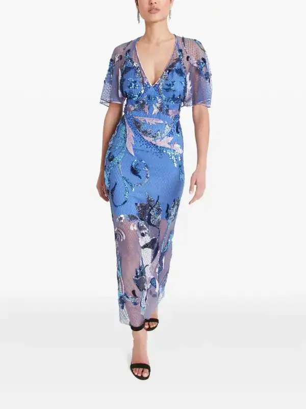 temperley embroidered dress Temperley // Tulle Embroidered Dress – VSP Consignment main image 1