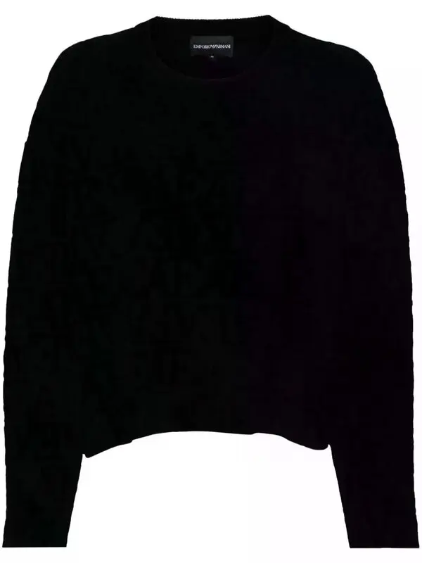 Emporio Armani Logo Pattern Jumper