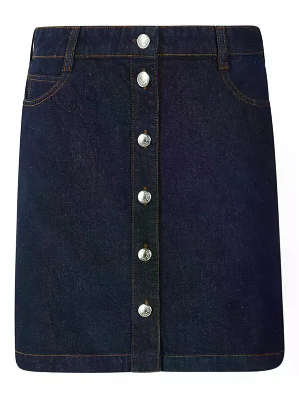 Maison Kitsuné Denim Mini Skirt
