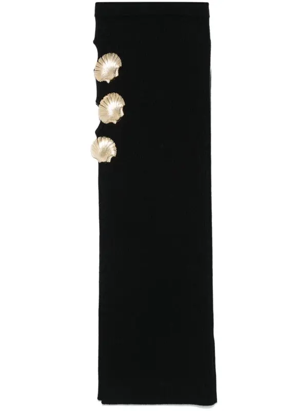 Giuseppe Di Morabito Seashell-brooch Cut-out Detail Skirt
