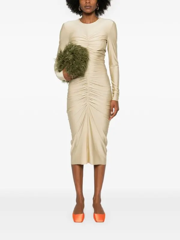 philosophy midi dress Cutout ribbed-kit bodycon midi dress in red - Philosophy Di Lorenzo  Serafini