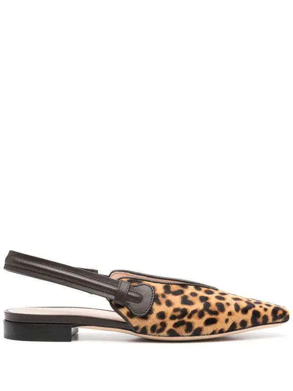 Rodo Leopard-print Ballerina - Brown