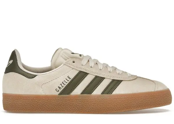 Adidas Gazelle Adv Sneakers - Ecru Tint/focus Olive/gum