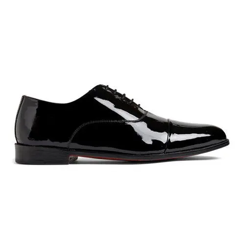 CARLOS SANTANA Patent Cap-toe Oxford