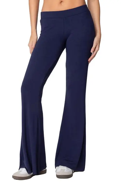 EDIKTED Flared Pants - Navy