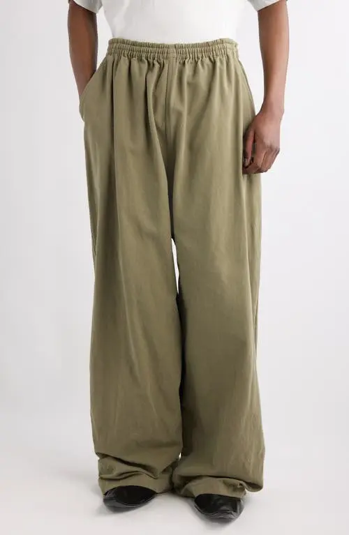 Balenciaga Baggy Cotton Canvas Pants