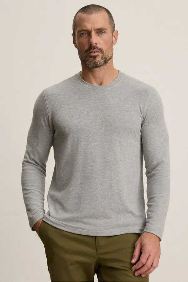 Velvet By Graham & Spencer Becker Crew Neck - Grey