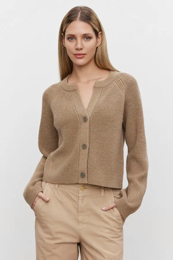 Velvet By Graham & Spencer Shayla Cardigan - Brown