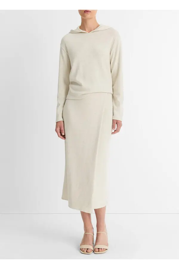Vince Cozy Wrap Skirt - Natural