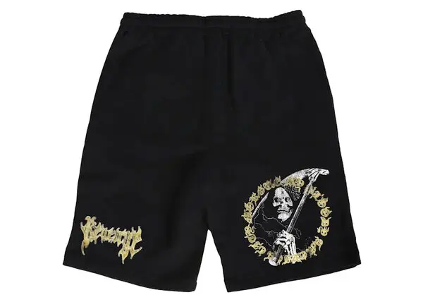 REVENGE Grim Reaper Shorts - Black/yellow
