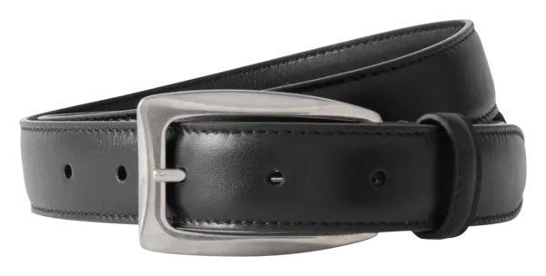 THE ROW Arco Leather Belt - Black