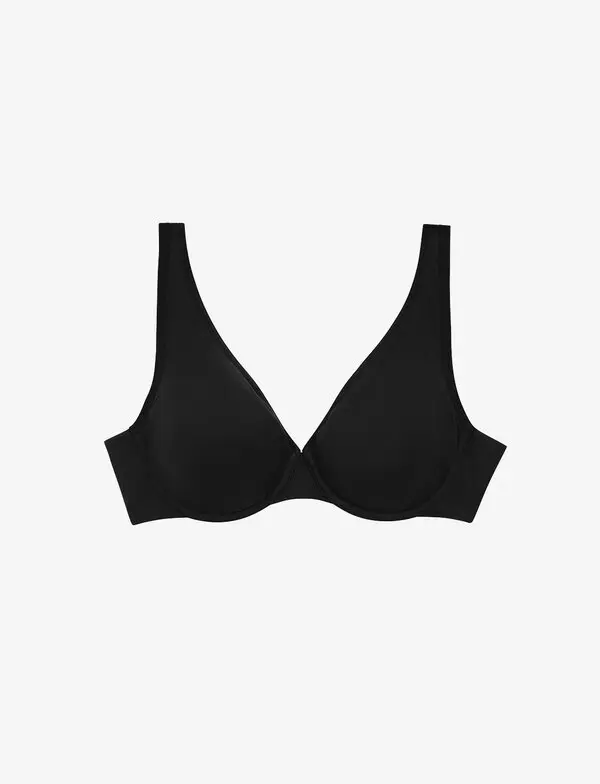 THIRDLOVE Organic Cloud Cotton Perfect Coverage Bra - Black
