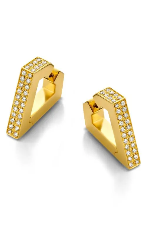 DRIES CRIEL Maxi Brute Huggie Hoop Earrings