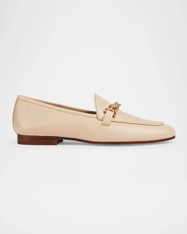 LK BENNETT Adalynn Leather Loafers - Latte