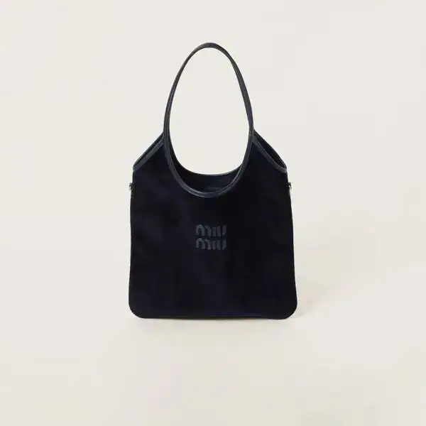 Miu Miu Corduroy Bag - Navy | Editorialist