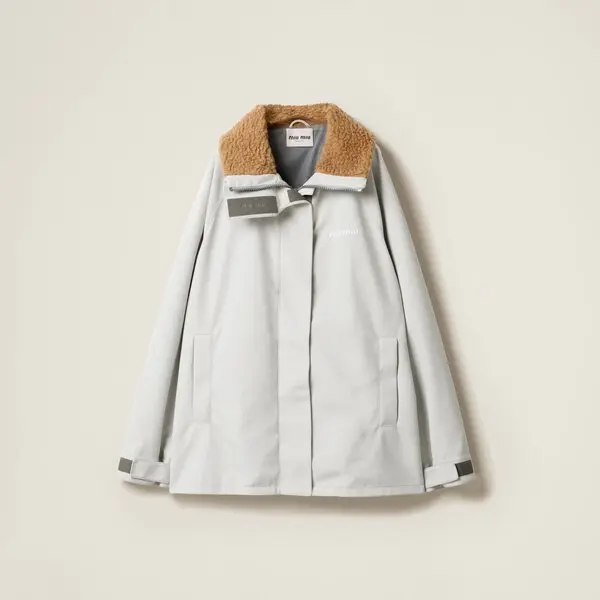 Miu Miu Cordura Blouson Jacket - White